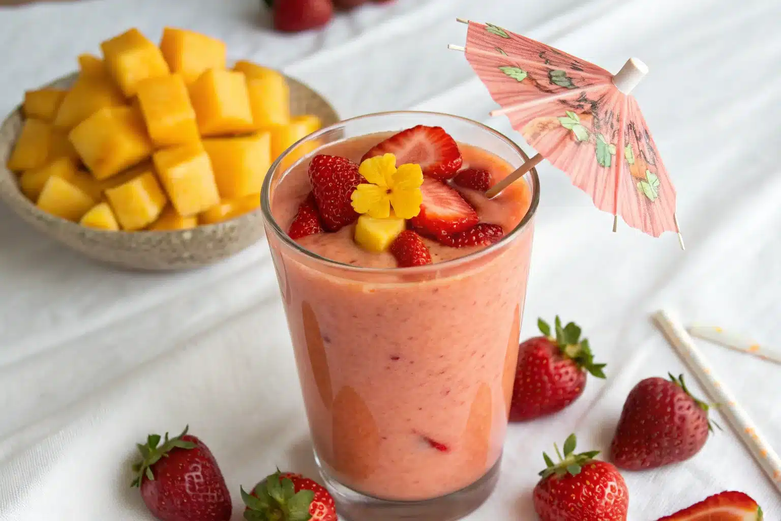 Strawberry Mango Smoothie: A Tropical Burst of Flavor and Health